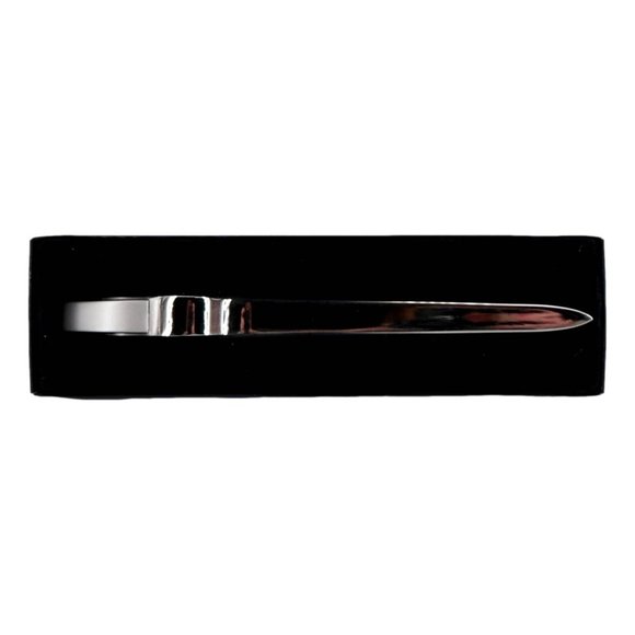Office | Silver Tone 7 79 Letter Envelope Opener Half Moon Shaped End ...